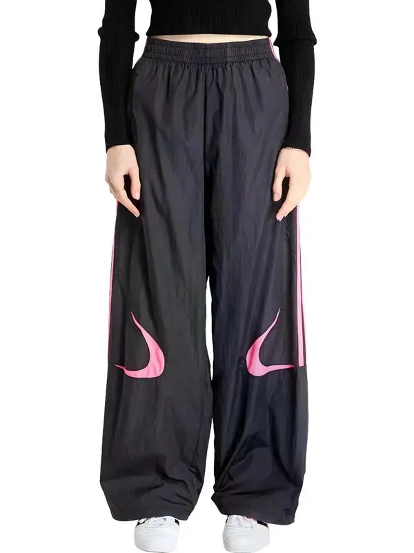 Adidas Adicolor Oversized Stripe Trousers - Black