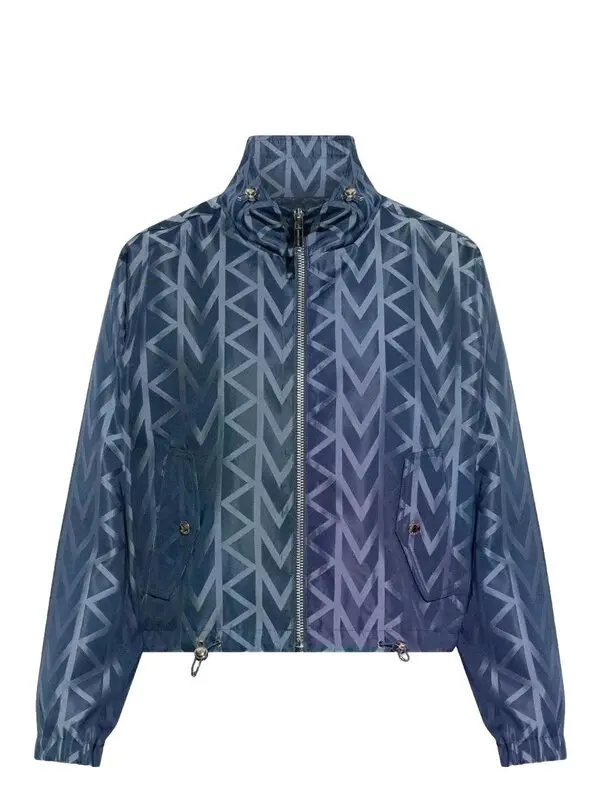 Michael Kors Geometric-pattern Zip Jacket - Blue