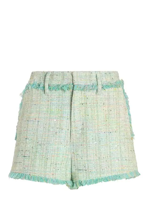 GENNY Fringed Shorts - Blue