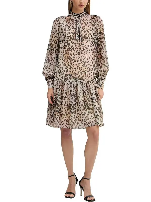 FRACOMINA Animal-print Mini Dress - Neutrals