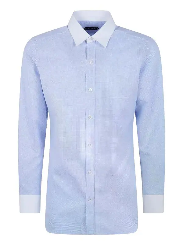 TOM FORD Collared Shirt - Blue