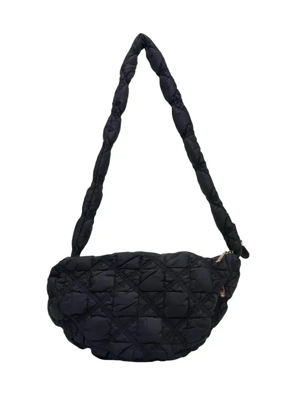 CARLYN Quilted Cross Body Bag - Black