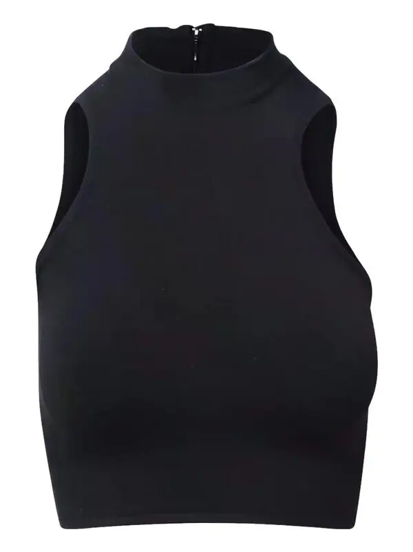 Versace Halter-neck Cropped Top - Black