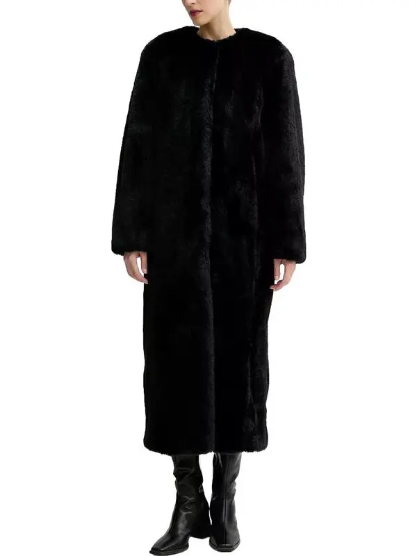 STAND STUDIO Gracelyn Buttoned Coat - Black
