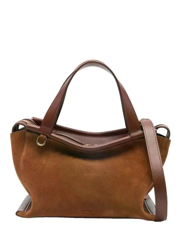 WANDLER Ida Suede Tote Bag - Brown