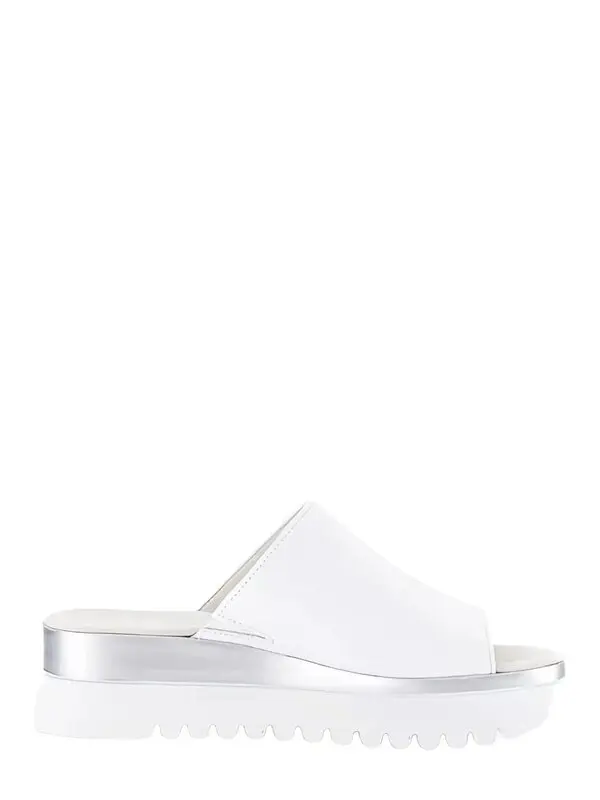 Gabor Platform Slip-on Sandals - White