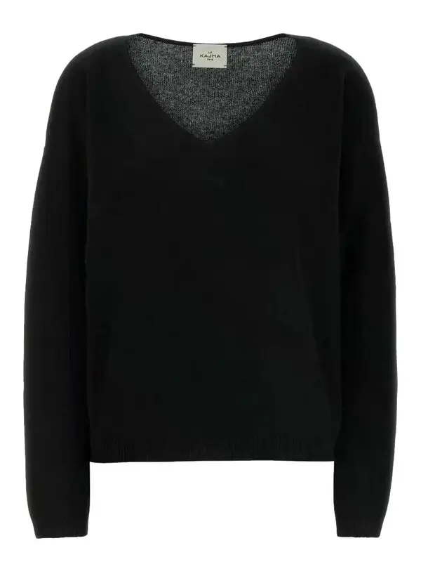 Le Kasha Tiber V-neck Sweater - Black