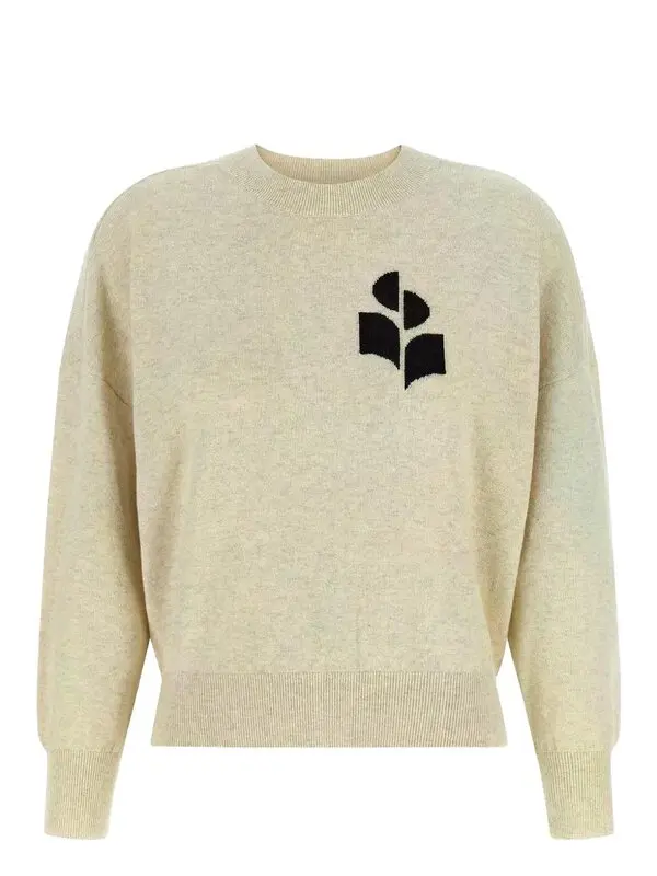 MARANT ETOILE Marisans Logo-intarsia Crew-neck Sweater - Grey