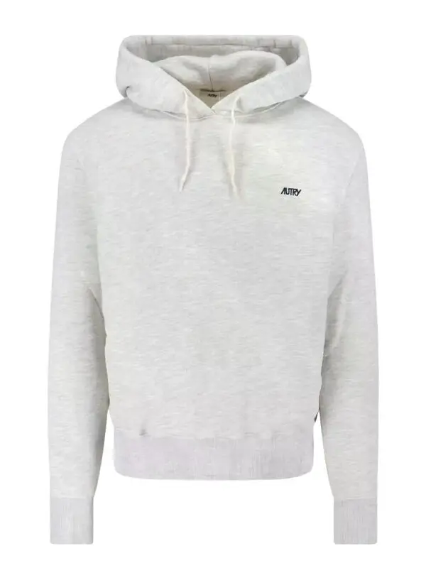 AUTRY Logo-embroidered Hoodie - Grey