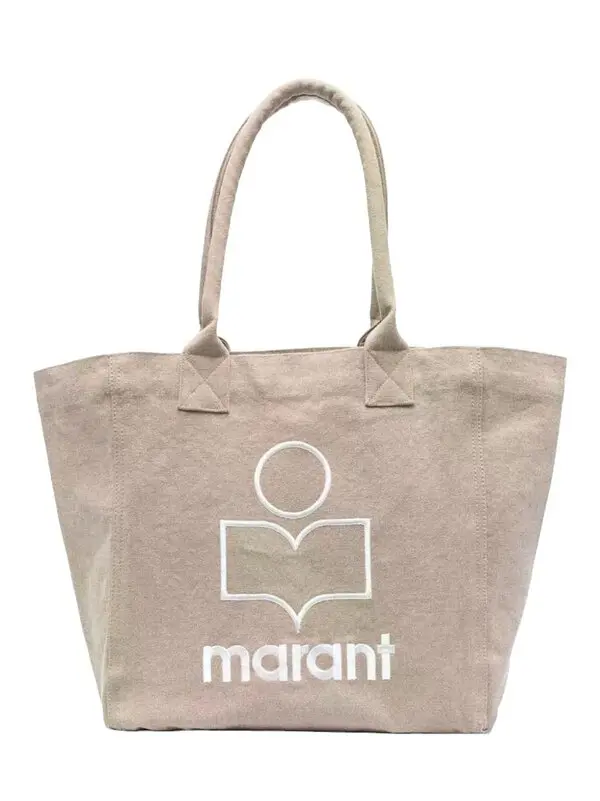 Isabel Marant Logo-embroidered Tote Bag - Neutrals