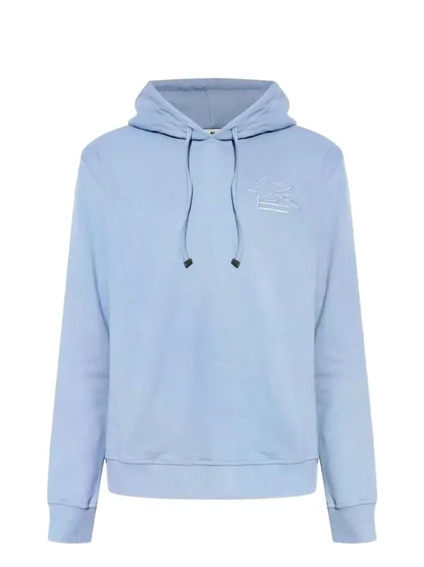 Etro Embroidered Hoodie - Blue