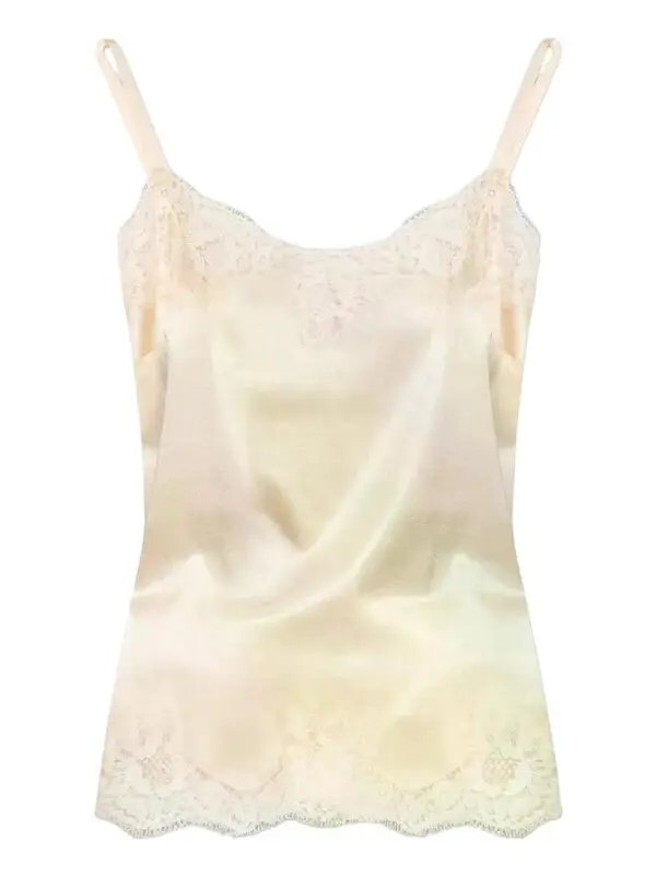 Dolce & Gabbana Laced Pyjama Top - Neutrals