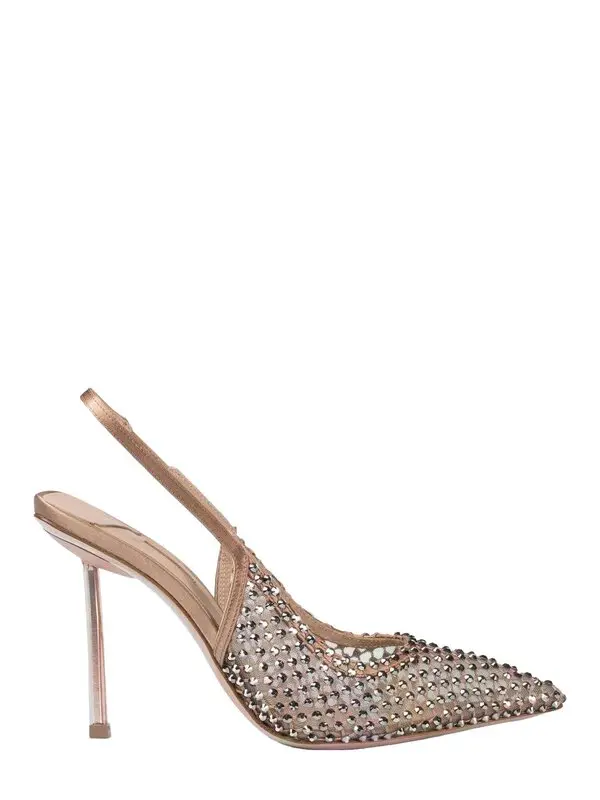 LE SILLA 100mm Gilda Slingback Pumps - Neutrals
