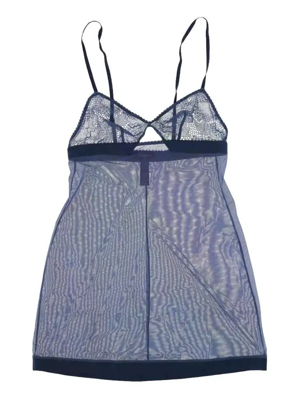 La Perla Lace-panel Camisole - Blue