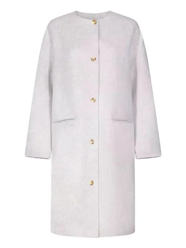 LOULOU Kerry Button Single-breasted Coat - Neutrals