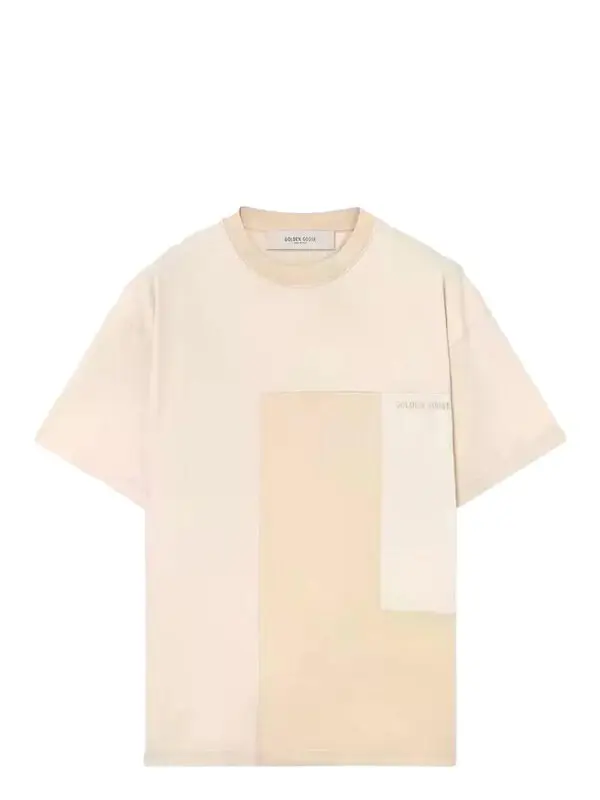 GOLDEN GOOSE Patchwork T-shirt - Neutrals