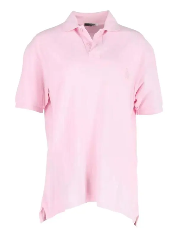 ISABEL MARANT VINTAGE Anafiko Logo-embroidered Polo Shirt - Pink