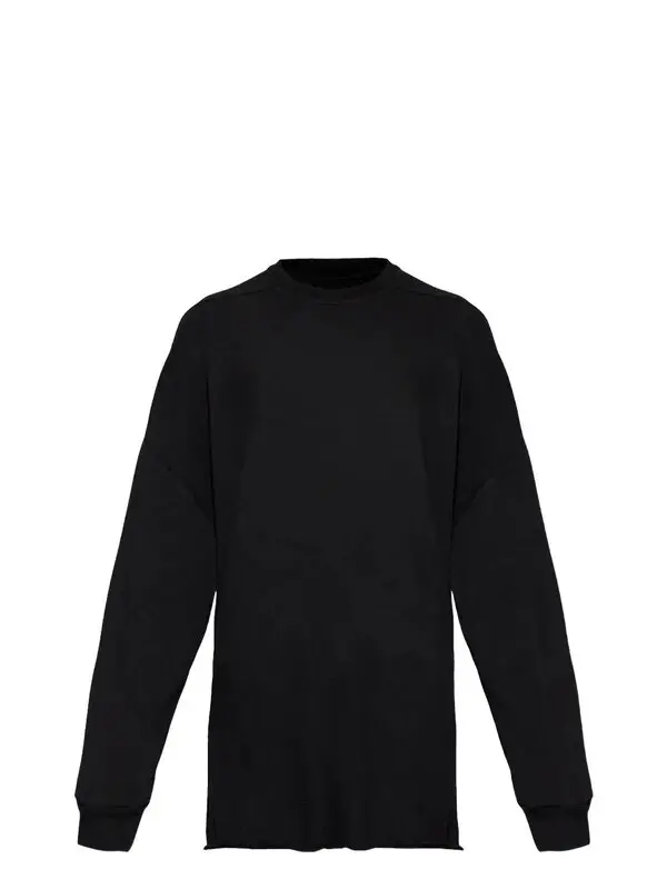 Rick Owens Frayed Hem Sweatshirt - Black