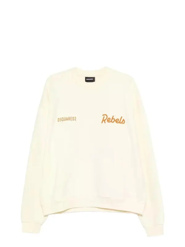 Dsquared2 Cotton Sweatshirt - Yellow