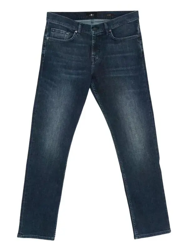 7 For All Mankind Slimmy Five-pocket Denim Jeans - Blue