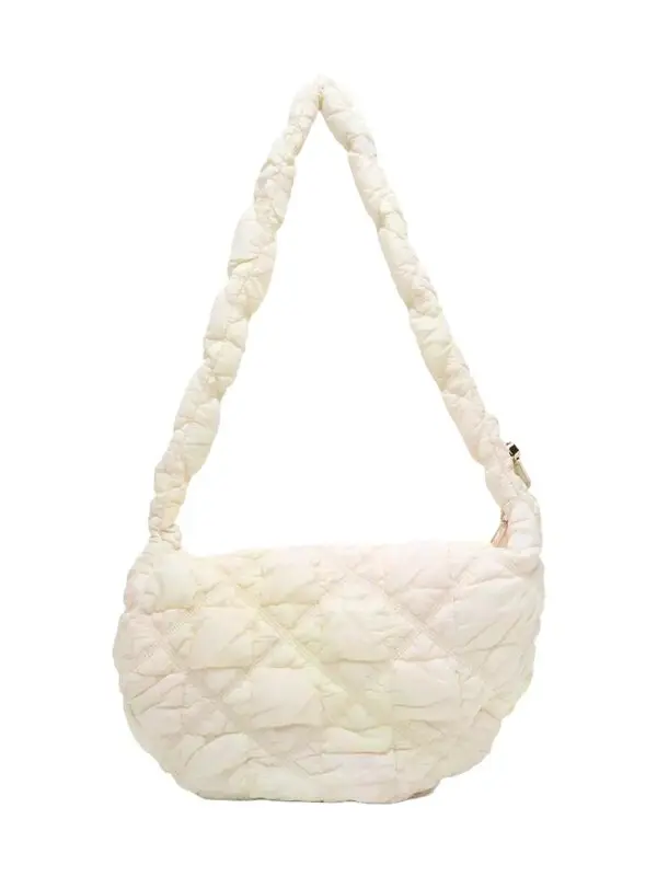 CARLYN Cozy Quilted Shoulder Bag - Neutrals
