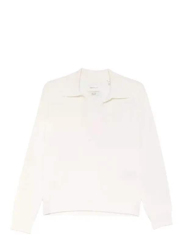 Gant Polo-collar Sweater - Neutrals