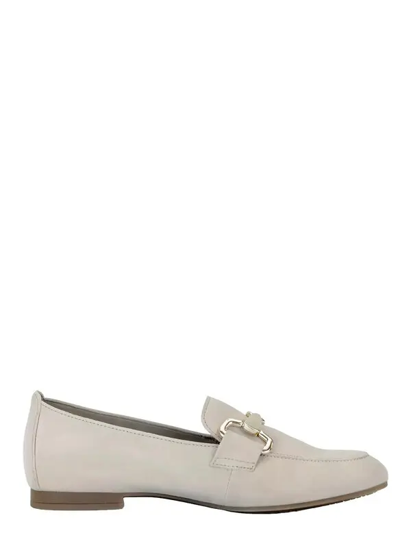 Gabor Leather Loafers - Neutrals