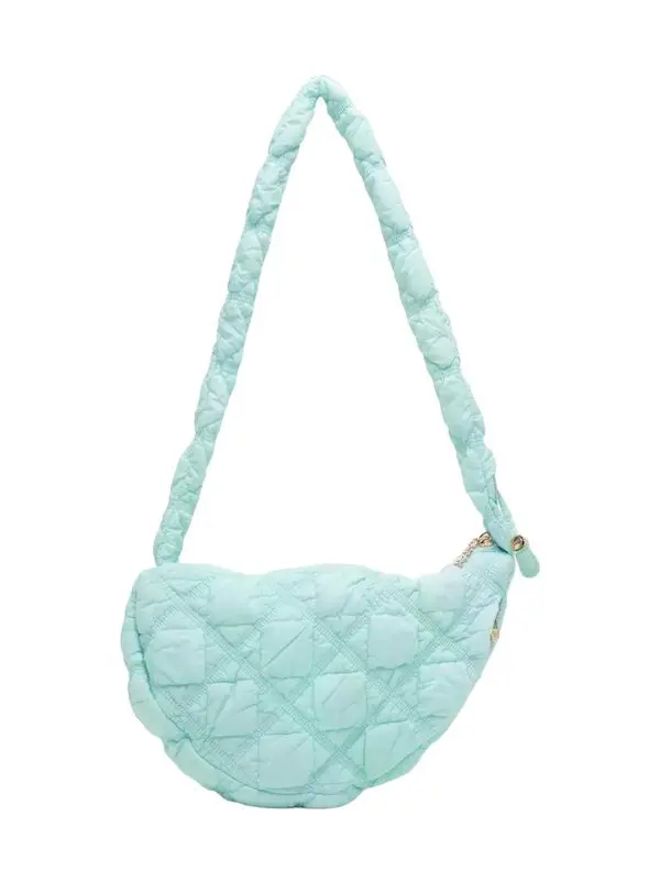 CARLYN Cozy Quilted Cross Body Bag - Green