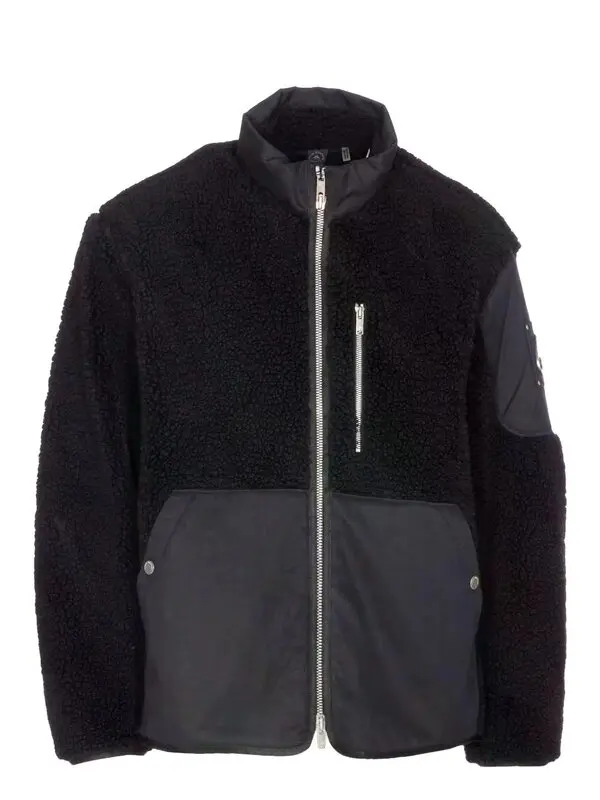 Moose Knuckles Patch-pocket Fleece Jacket - Black