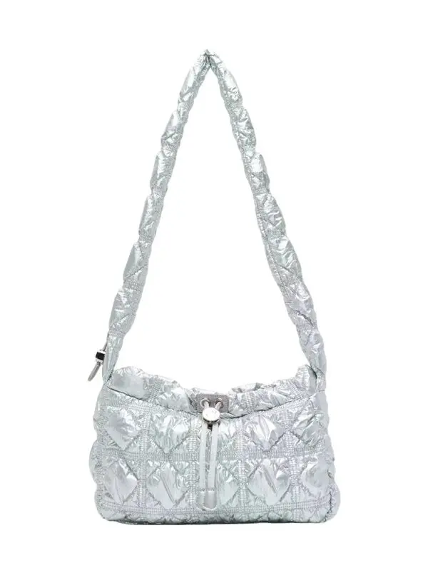 CARLYN Quilted Cross Body Bag - Silver