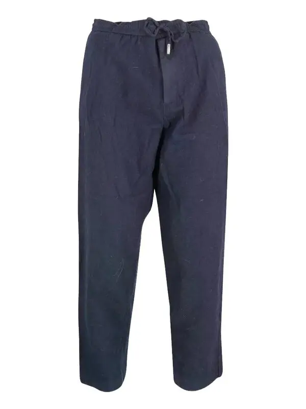 Mr P. Drawstring Wool Trousers - Blue