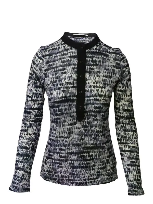 Proenza Schouler White Label Printed Cotton Blouse - Blue