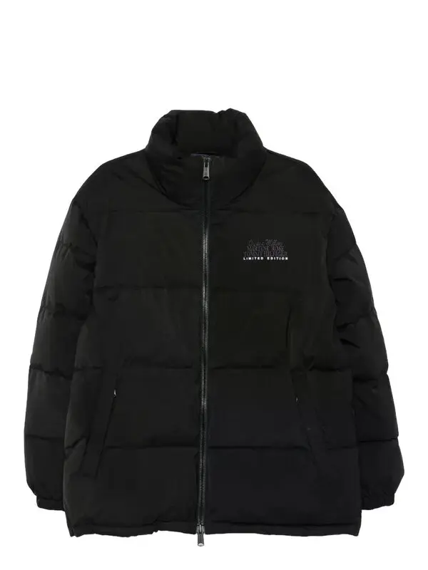 Martine Rose Logo Puffer Coat - Black