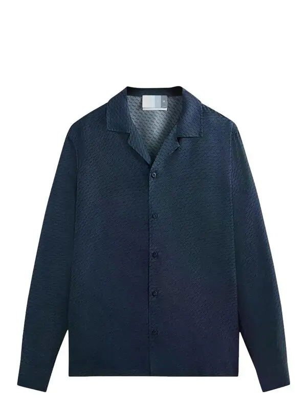 Kith Thompson Monogram Long-sleeve Shirt - Blue