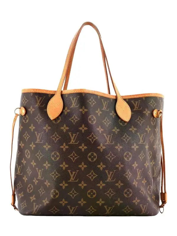 LOUIS VUITTON Neverfull Mm Monogram Canvas Tote Bag - Brown