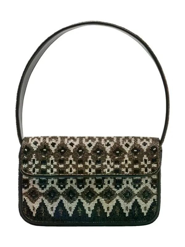 Staud Tommy Beaded Shoulder Bag - Brown