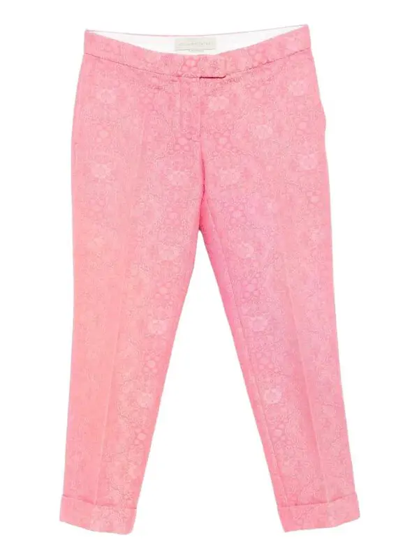 Stella McCartney Floral Print Zip-concealed Pocket Trousers - Pink