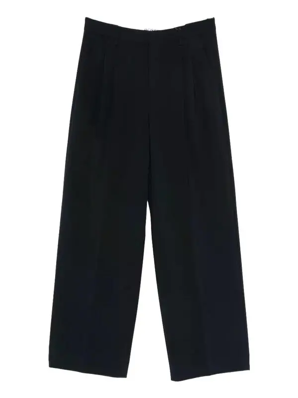 ROSSI Noa Pleated-front Trousers - Black