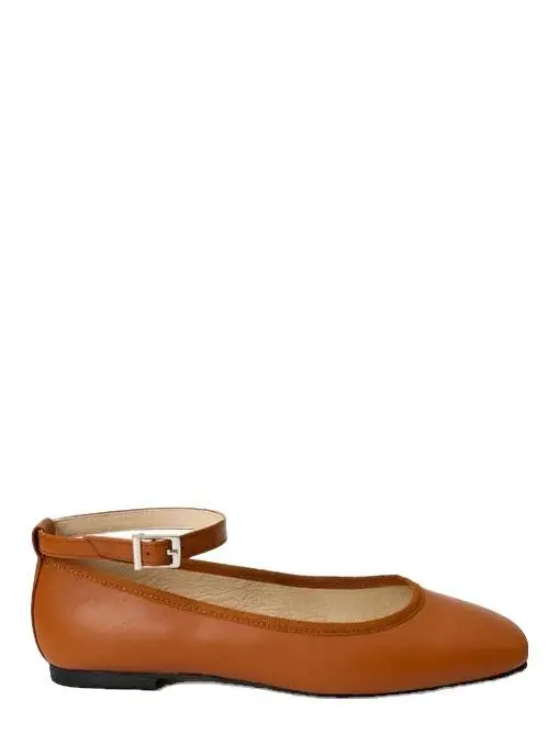 MENINA STEP Brive Classic Mary Jane Flat - Caramel