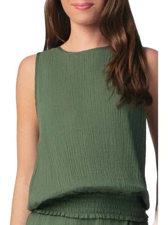 Helen Jon Island Sleeveless Top - Fatigue