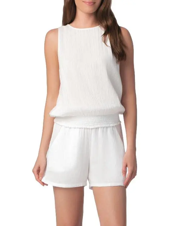 Helen Jon Island Sleeveless Top - White