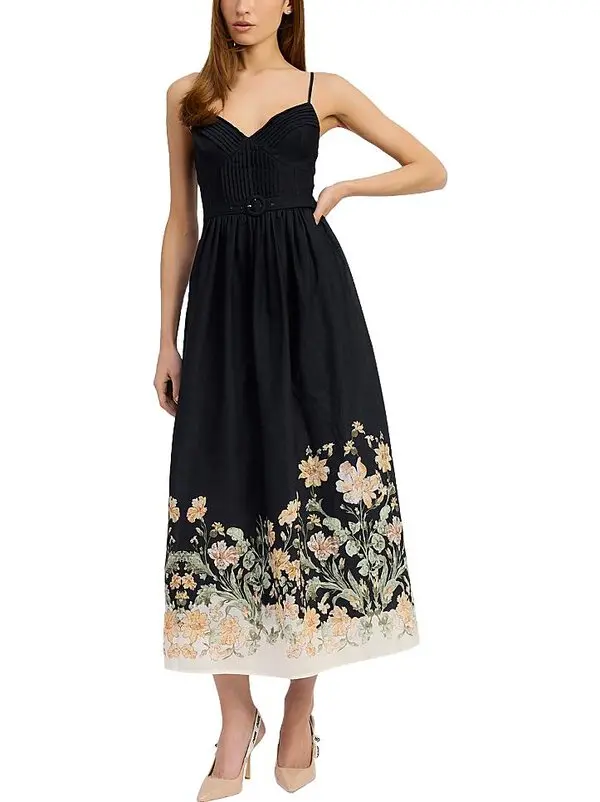 EN SAISON Iris Midi Dress - Black Ginger