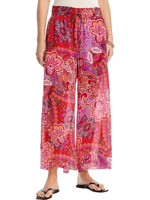 Johnny Was Violetta Wide Leg Pants - Lantana Scarf