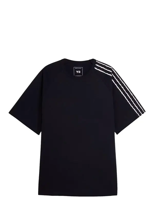 Y - 3 3 Stripes T-shirt - Black