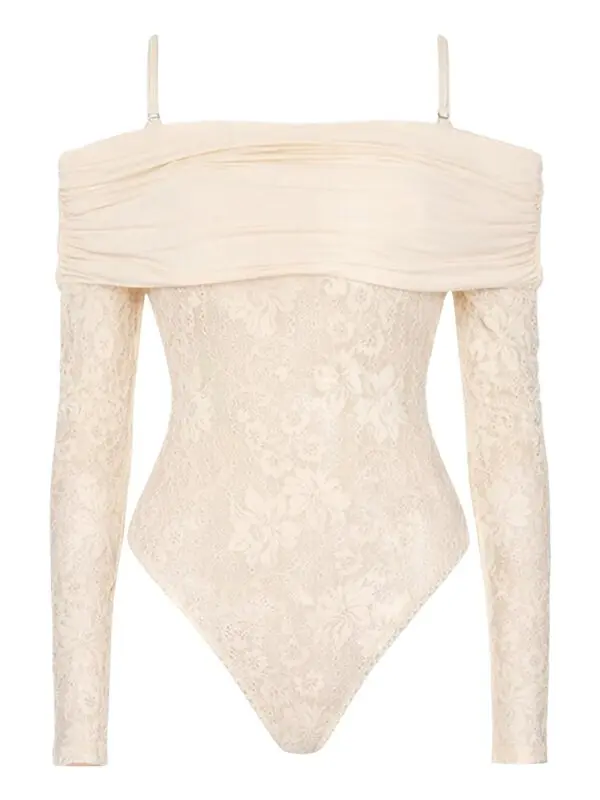 Zimmermann Rebellion Lace Bodysuit - Ivory