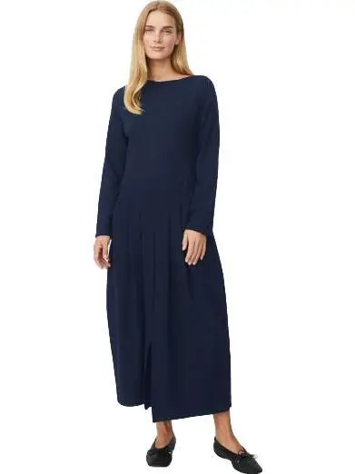 MASAI COPENHAGEN Tapered Tunic Dress - Navy Blazer