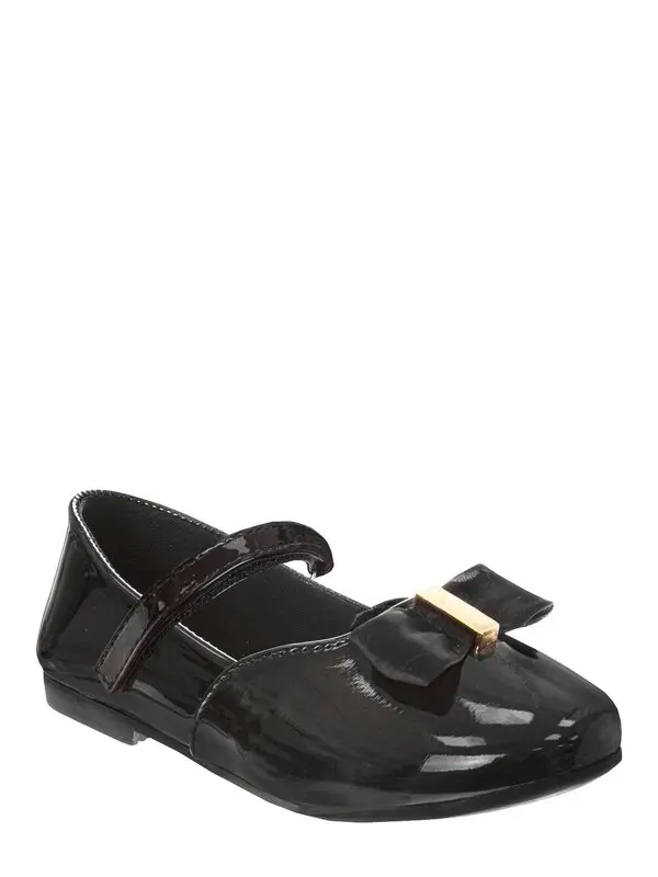 Laura Ashley Flat Dress Shoes - Black Patent