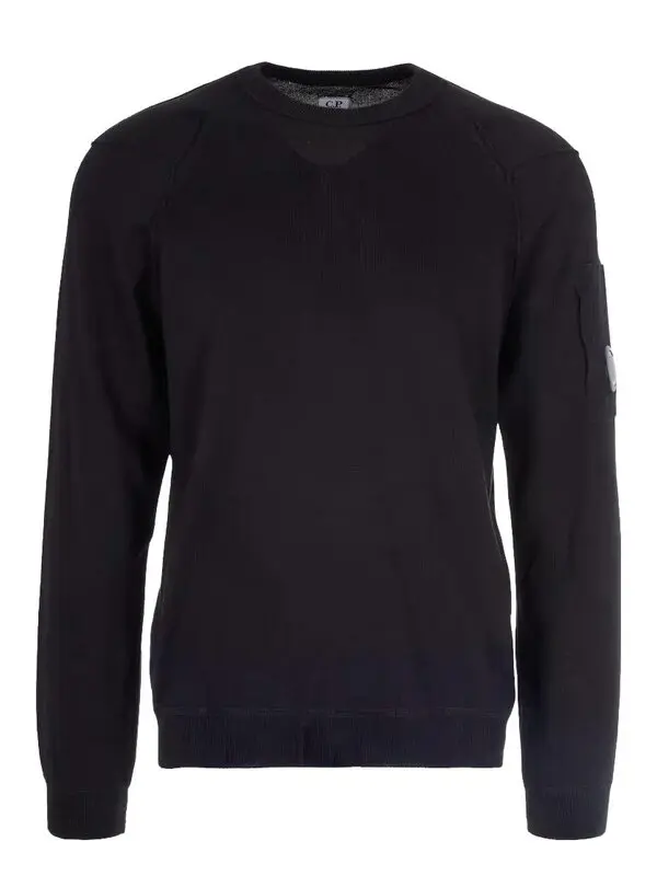 C.P. COMPANY Crew Neck Sweater - Black