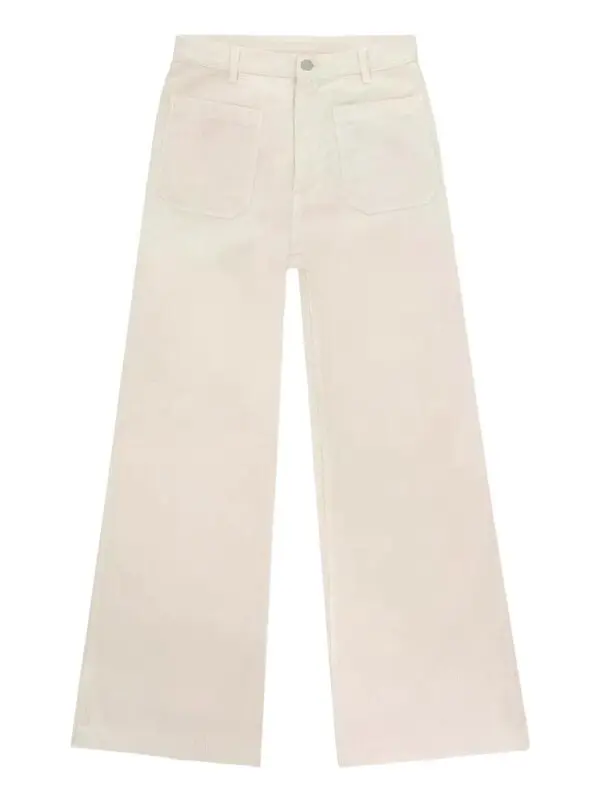 FORTELA Corduroy Flared Trousers - Neutrals