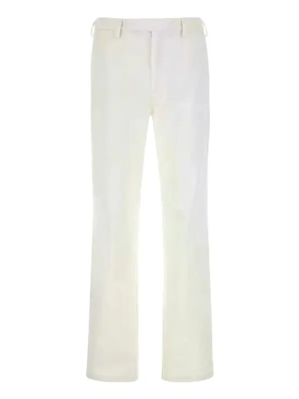 RIER Straight Leg Jeans With Belt Loops - White